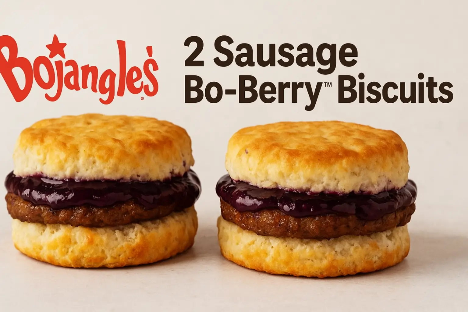 Bojangles 2 Sausage Bo-Berry™ Biscuits | Calories & Price Guide