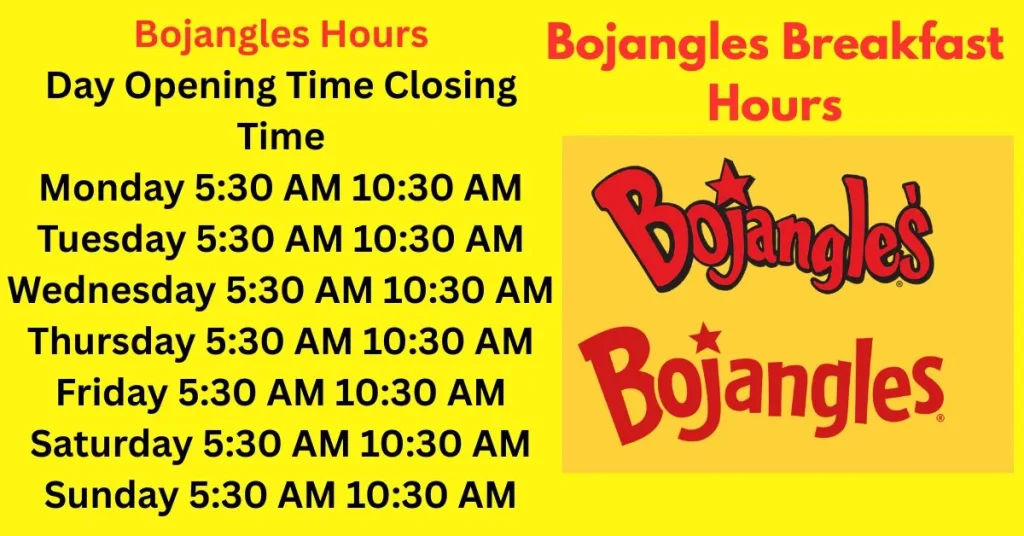 What Time Does Bojangles Stop Serving Breakfast
